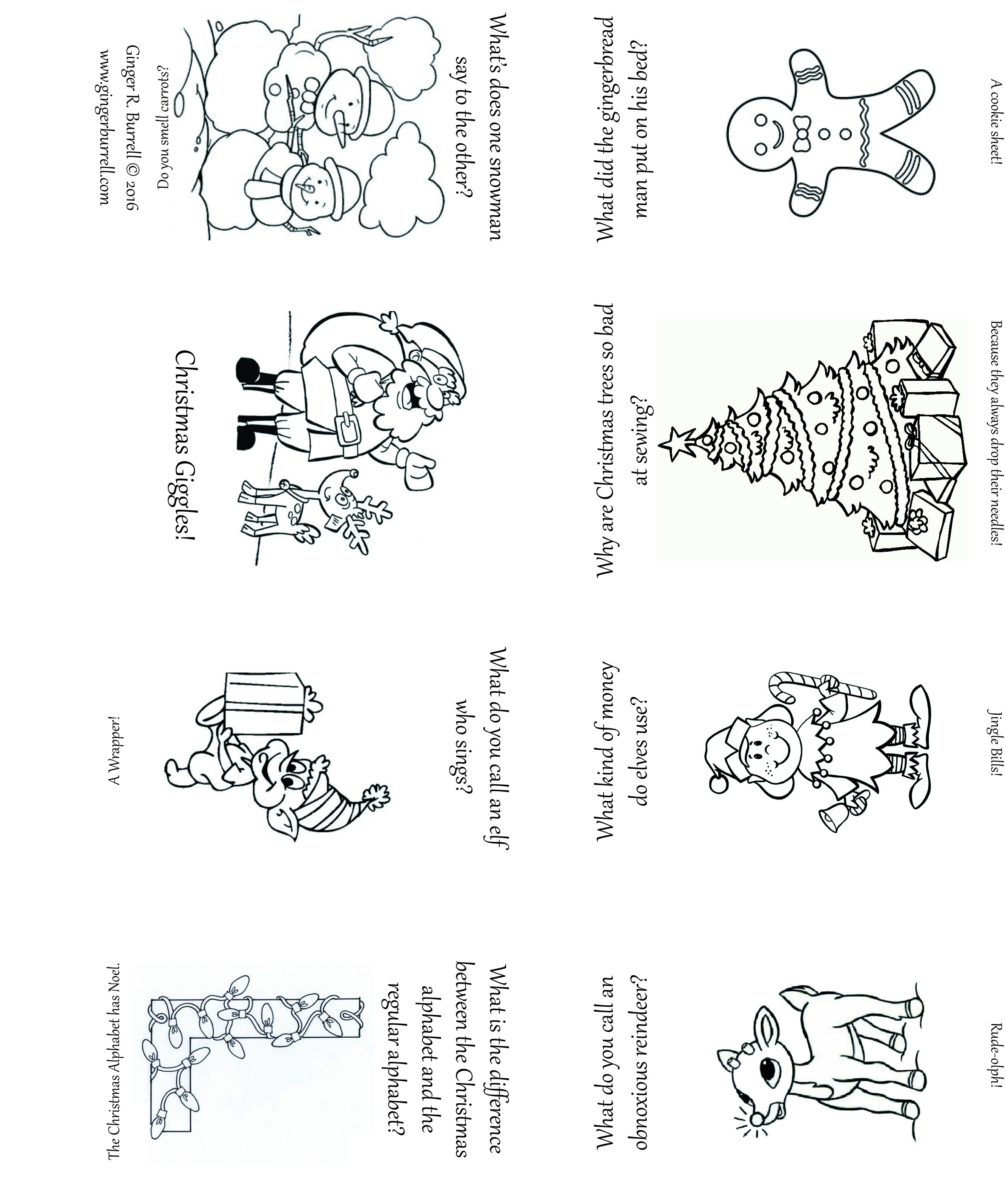 Free Cut and Fold Book – Christmas Giggles | Midnight Musings